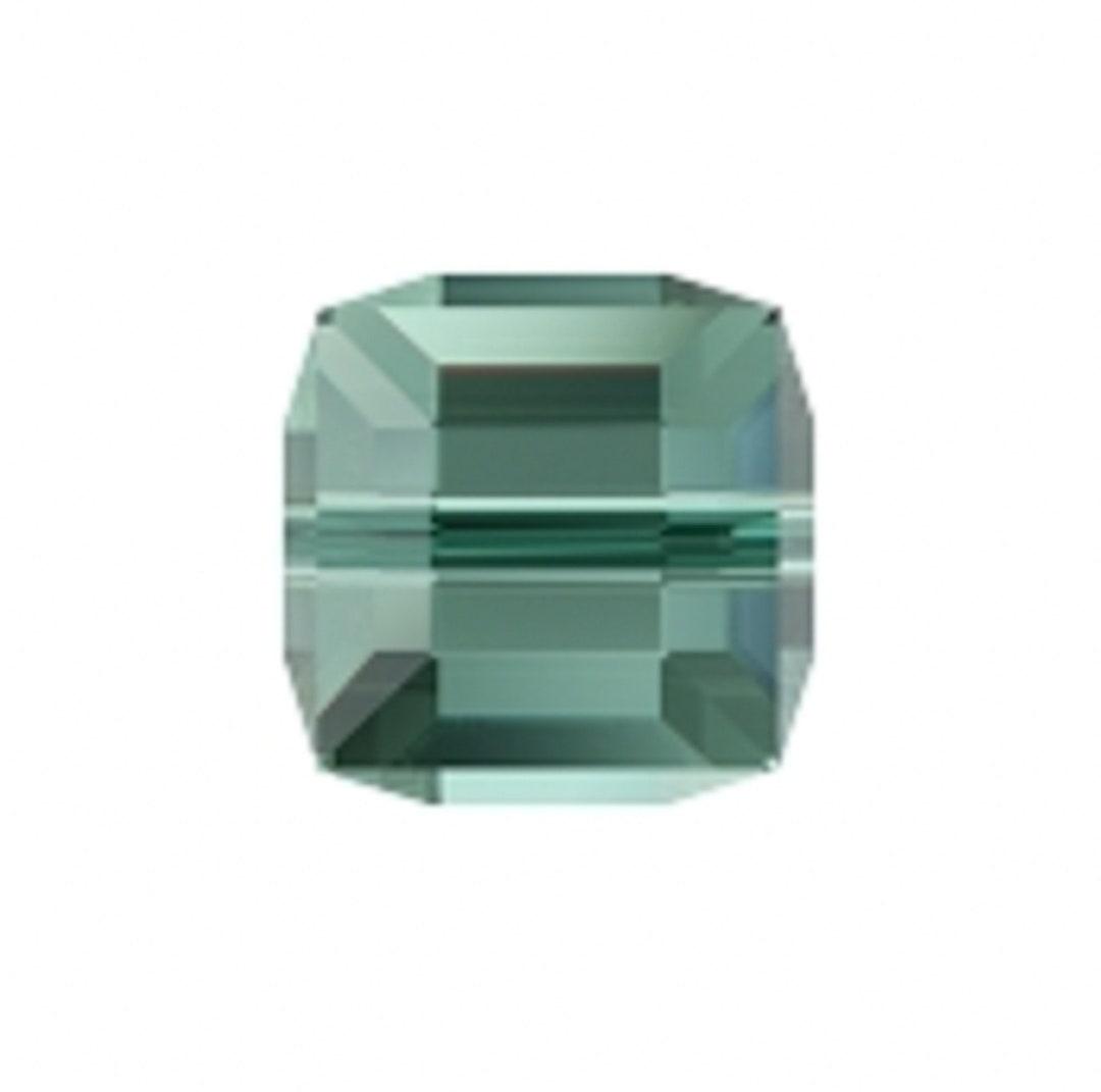 Swarovski Crystal Square Bead, 8mm, 6mm, 4mm, Erinite (green Blue ...
