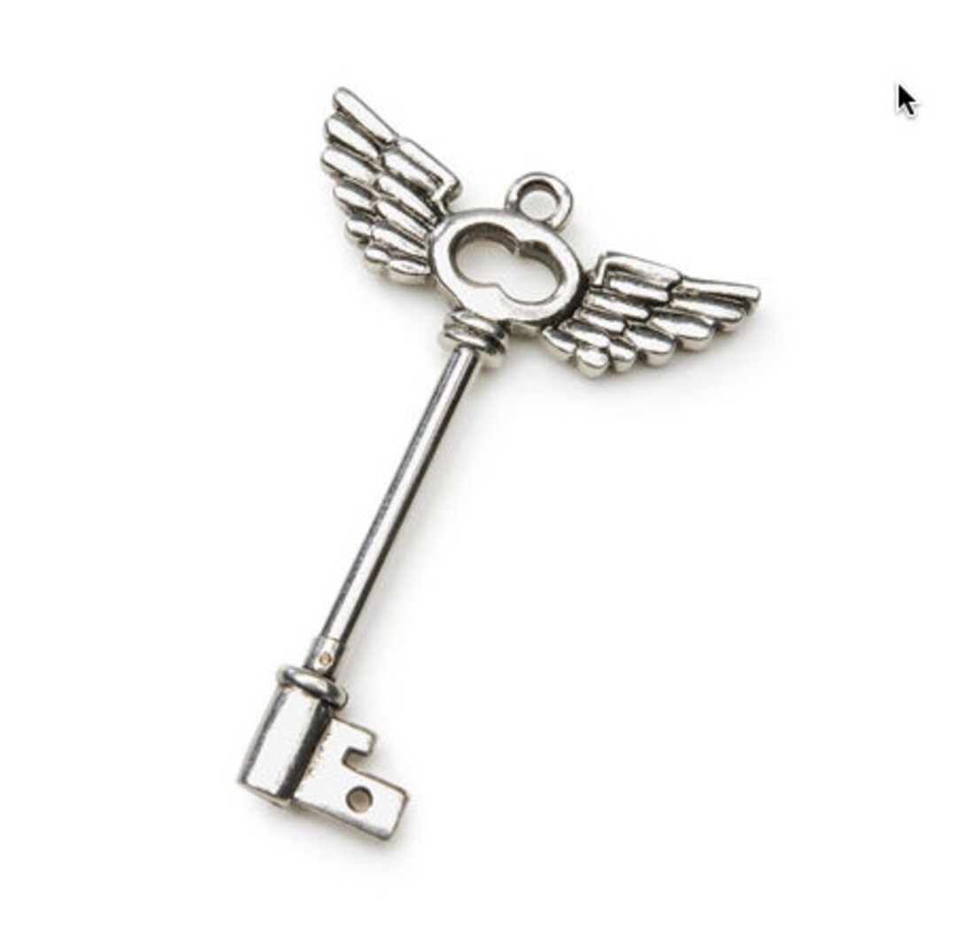 Key Pendant, Twist off Top, Threaded to Add Beads, Antique Silver, Each ...