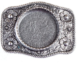 3.2 Silver Dollar Coin Bezel Belt Buckle Base Verdigris - Etsy