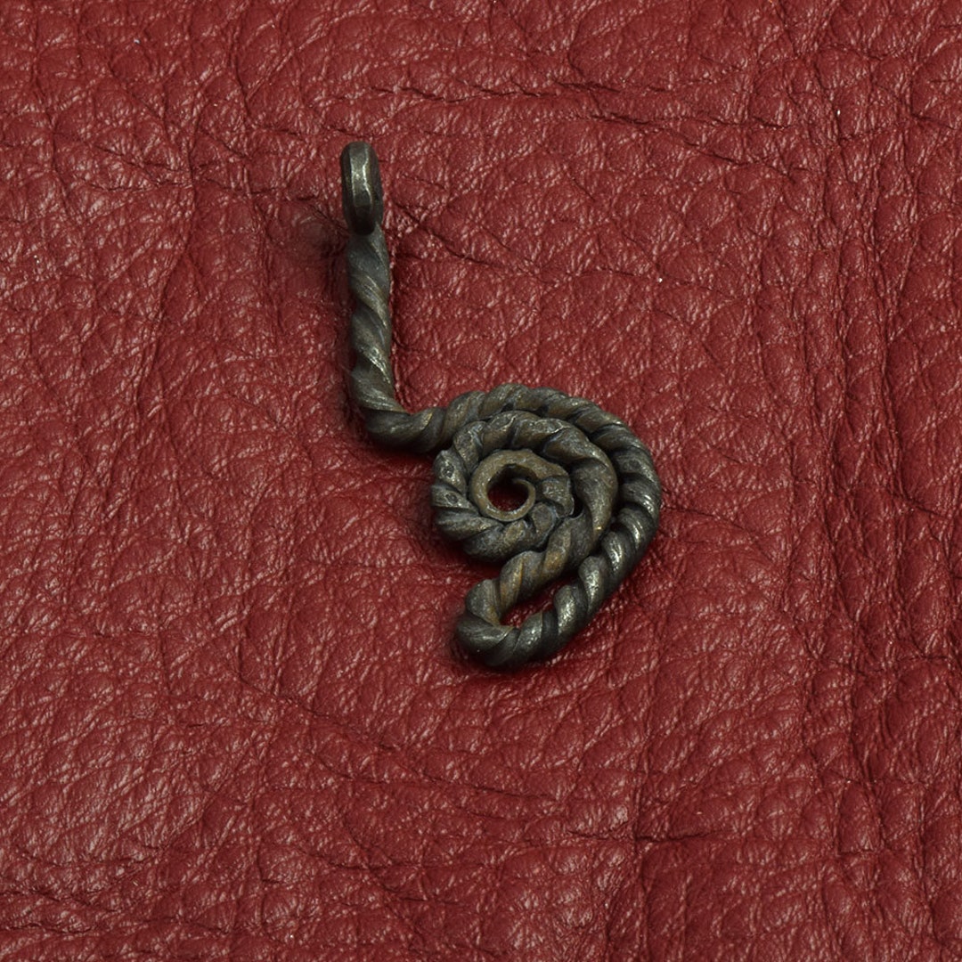 Vikings Norse Rope Twist Pendant, 68mm, Forged Black Steel, Each - Etsy