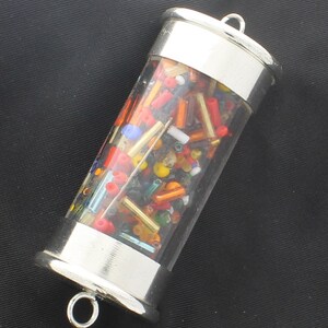 Memory Capsule Pendant, 2 1/3", J413S, Silver Finish With Plexi Glass ...
