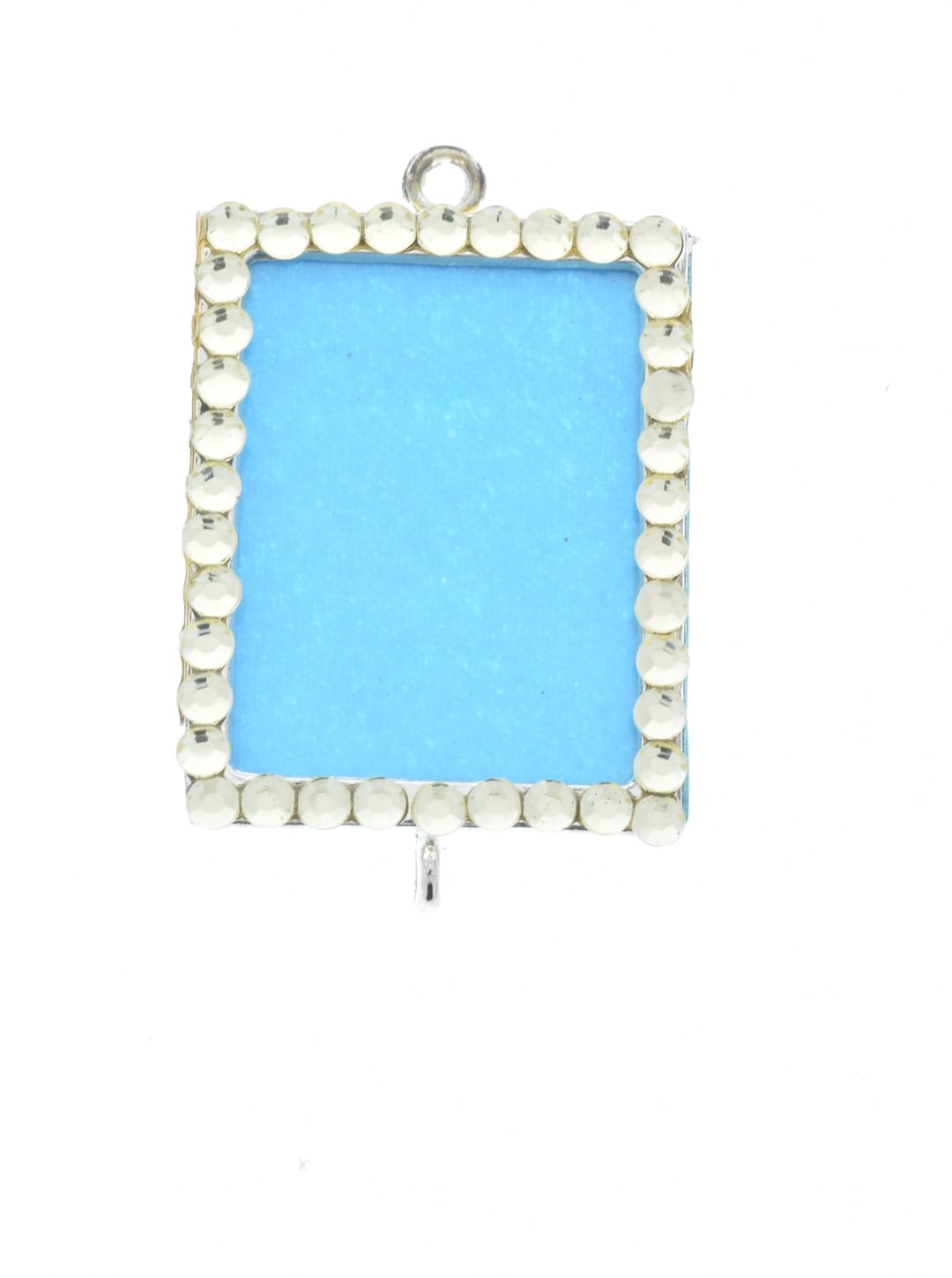 New Baby Green Crystal Photo Frame Pendant, Multi, Add Your Own Art ...