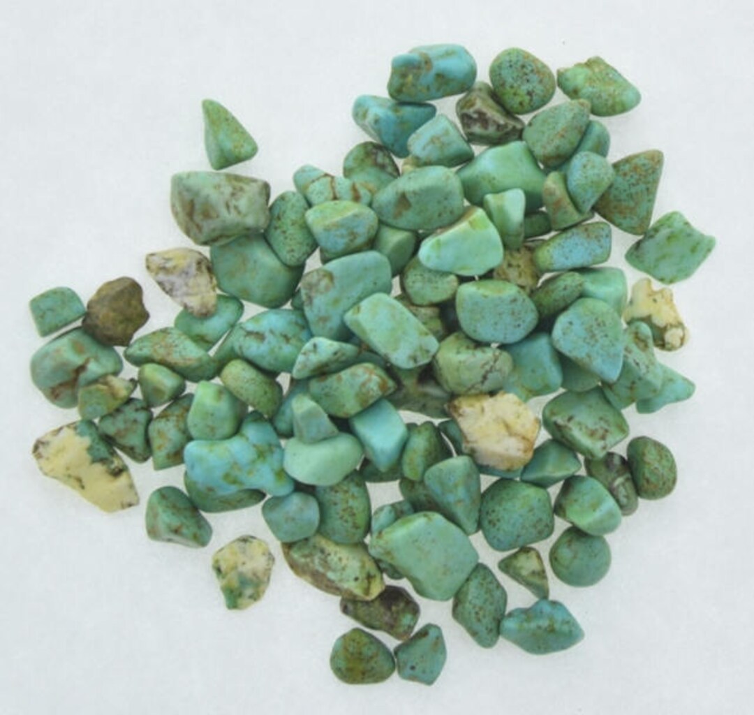 Green Turquoise Mosaic Chips, Assorted Size, One-half Ounce - Etsy