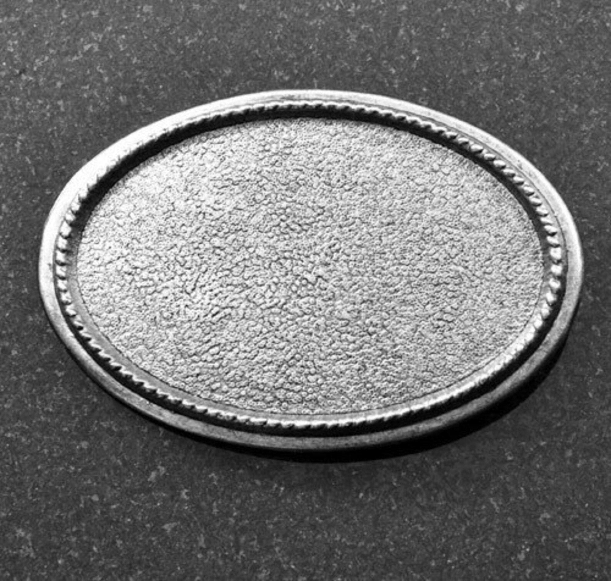 Belt Buckle Bases, Textured Oval in Rustic Brown, Antique Gold, Copper ...