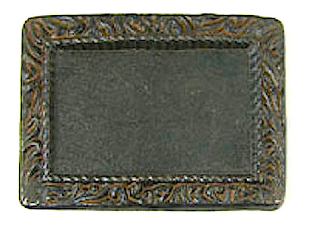Baroque Bezel Belt Buckle Base, Vintage Silver or Rustic Finish, BU118 ...