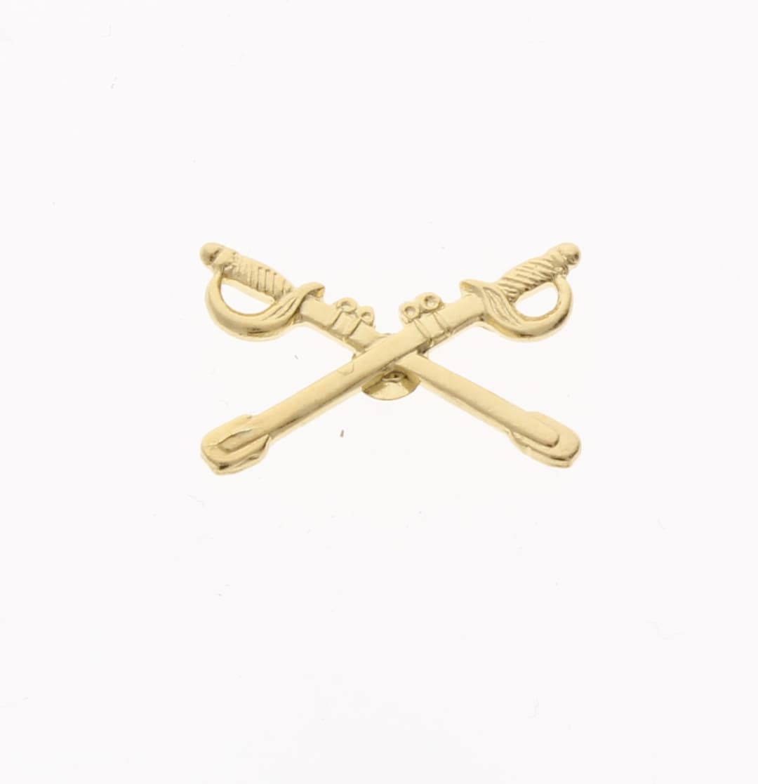 Crossed Sword Lapel Pin, Made in USA, Hamilton Gold Plated, Pack of 2 ...