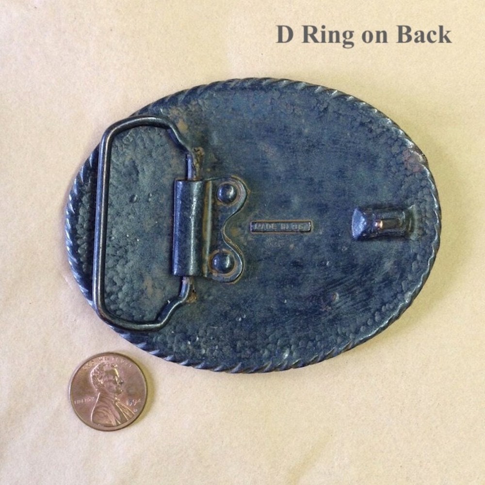 Oval Belt Buckle Base With Bezel for Optional Embellishment, Antique ...