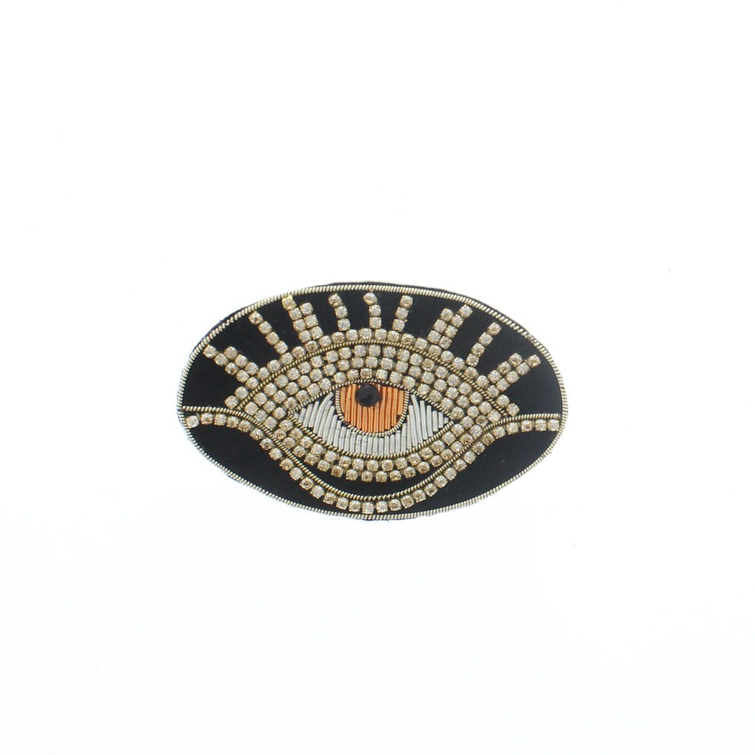 42mm X 68mm Felt Evil Eye Brooch With Sequins, Each - Etsy