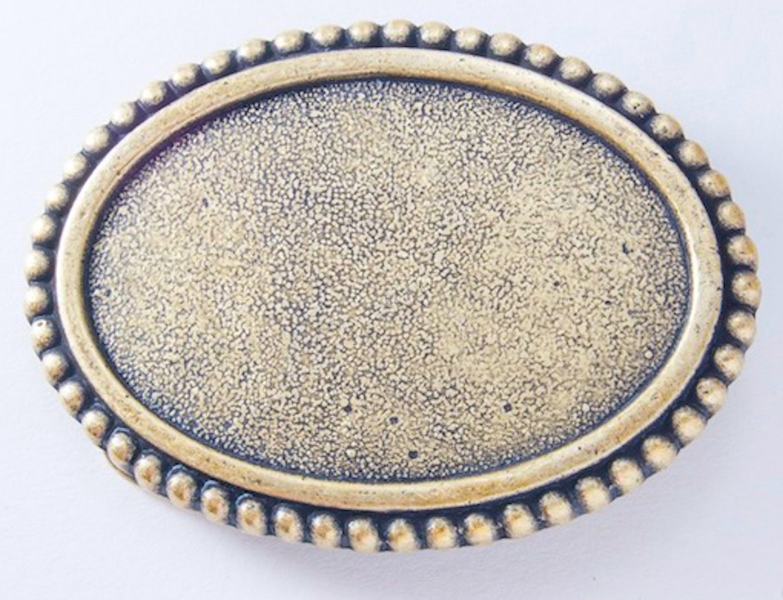 Oval Belt Buckle Base With Bezel for Optional Embellishment | Etsy