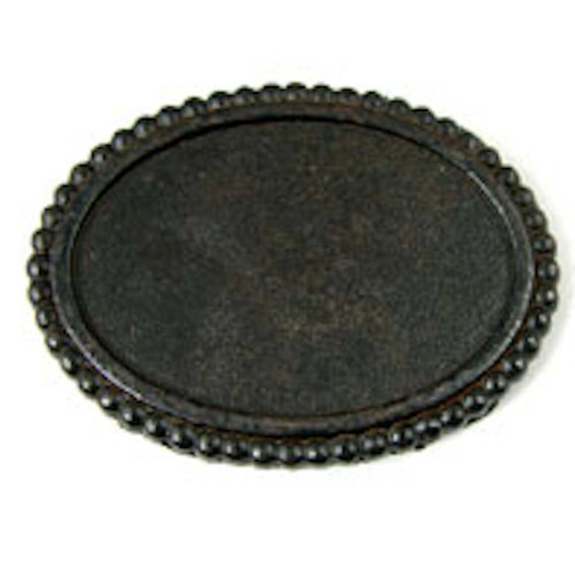Oval Belt Buckle Base With Bezel for Optional Embellishment, Antique ...