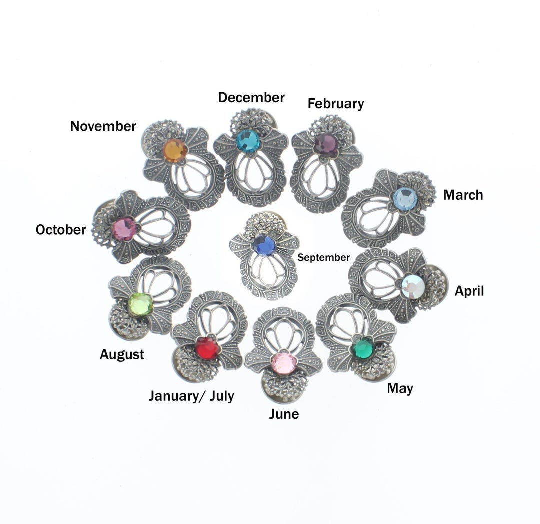 29mm X 21mm Birthstone Angel Lapel Pins, Made in USA, Each - Etsy