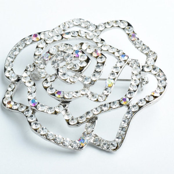 Crystal Brooch Pin - Etsy