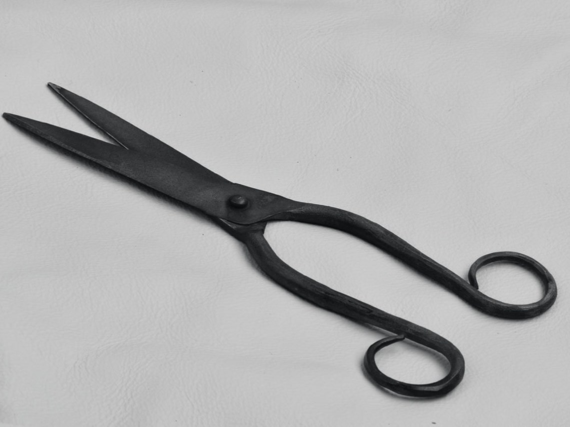 Viking Style Scissors Tool Hand Forged Iron Replica With - Etsy