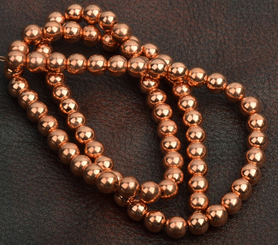 Copper Beads on a Strand, Graduated Size, 17" Strand - Etsy