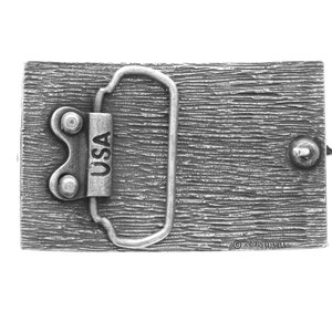 Vintage Pin up Cowgirl Art Buckle & Belt, Antique Silver With Vintage ...