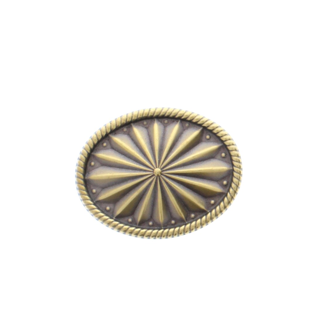 47mm X 37mm Oval Concho, Antique Gold, Made in USA, Pack of 6 - Etsy