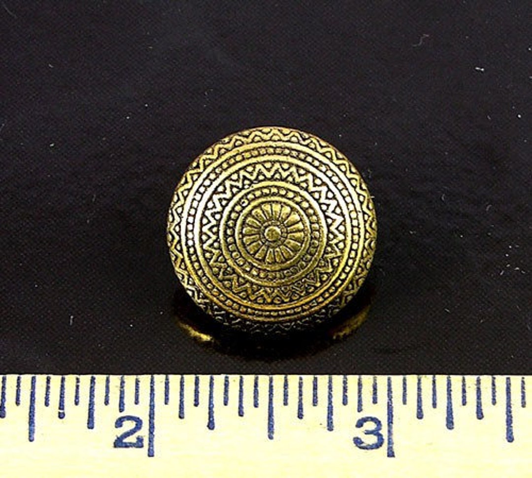 Viking Norse Celtic Shank Buttons, Antique Gold Plating, Set of 5 ...