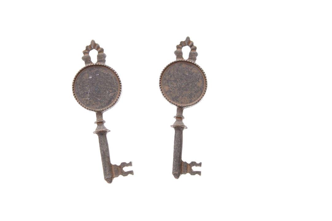 Rustic Keys, 63mm Vintage Skeleton Key, Bezel Setting (18mm), 2 Each - Etsy