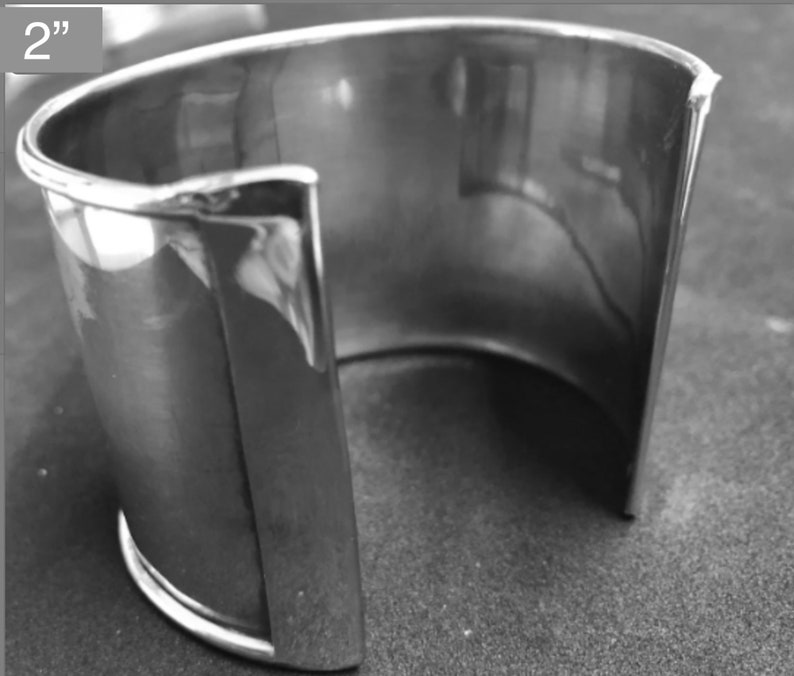 2 Cuff Bracelet Gold or Silver Channel Cuff - Etsy