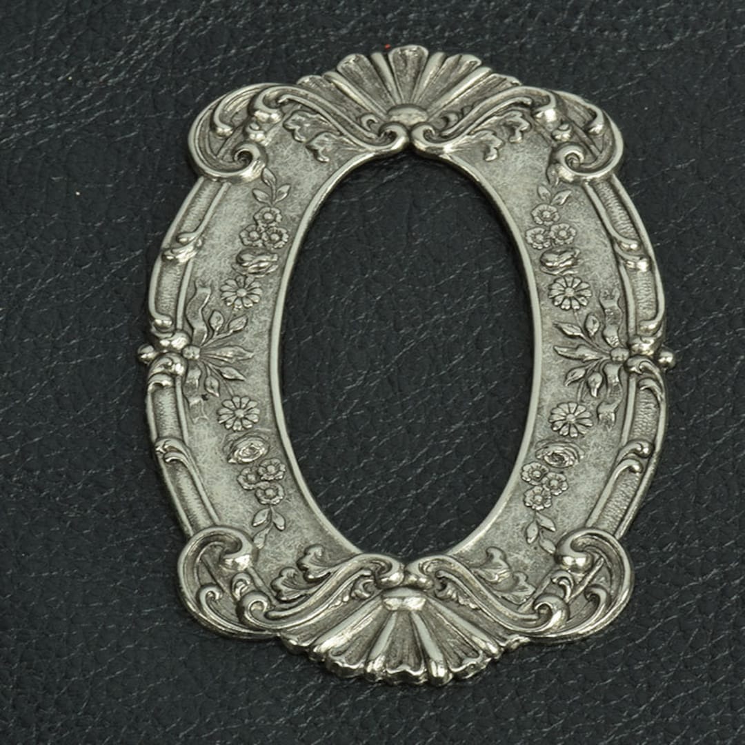 3.3" Ornate Empire Frame Metal Stamping, Vintage, Frame Front, Classic ...