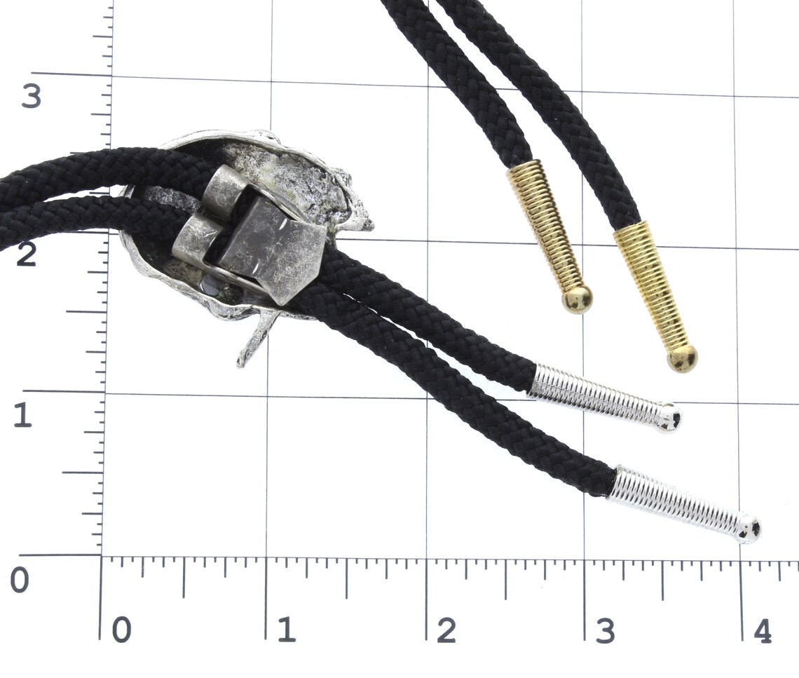 36" Amber Bolo Tie, 40mm Stone in Antique Gold With Matching Tips ...