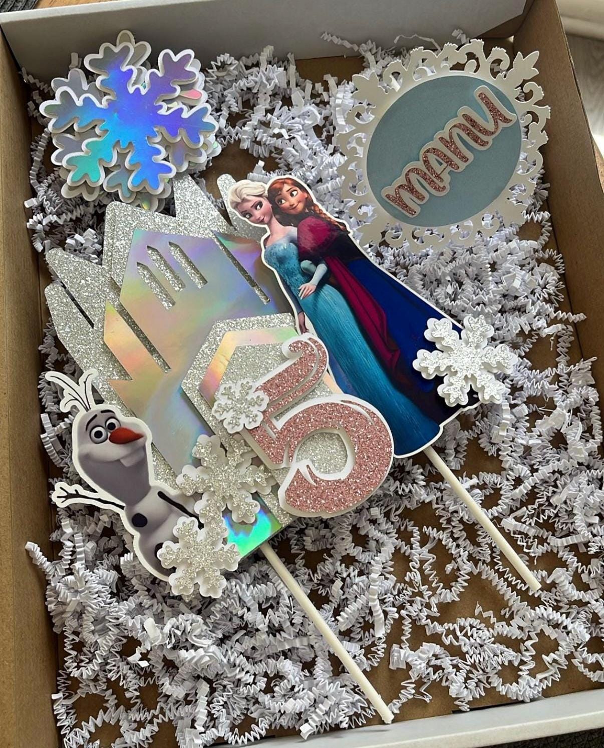 Custom Frozen Cake Topper - Etsy