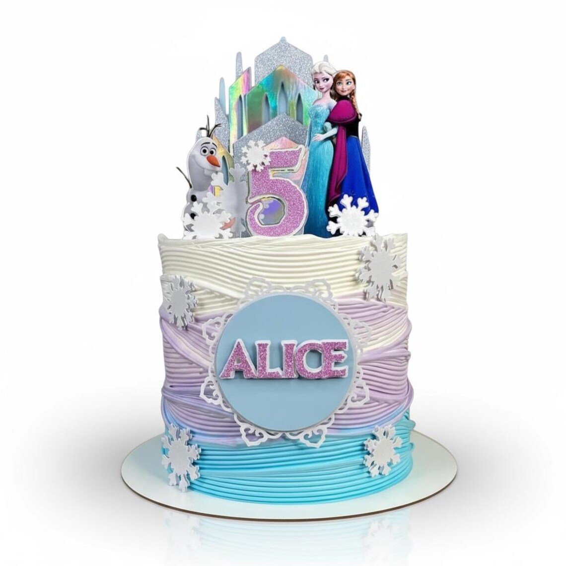Custom Frozen Cake Topper - Etsy