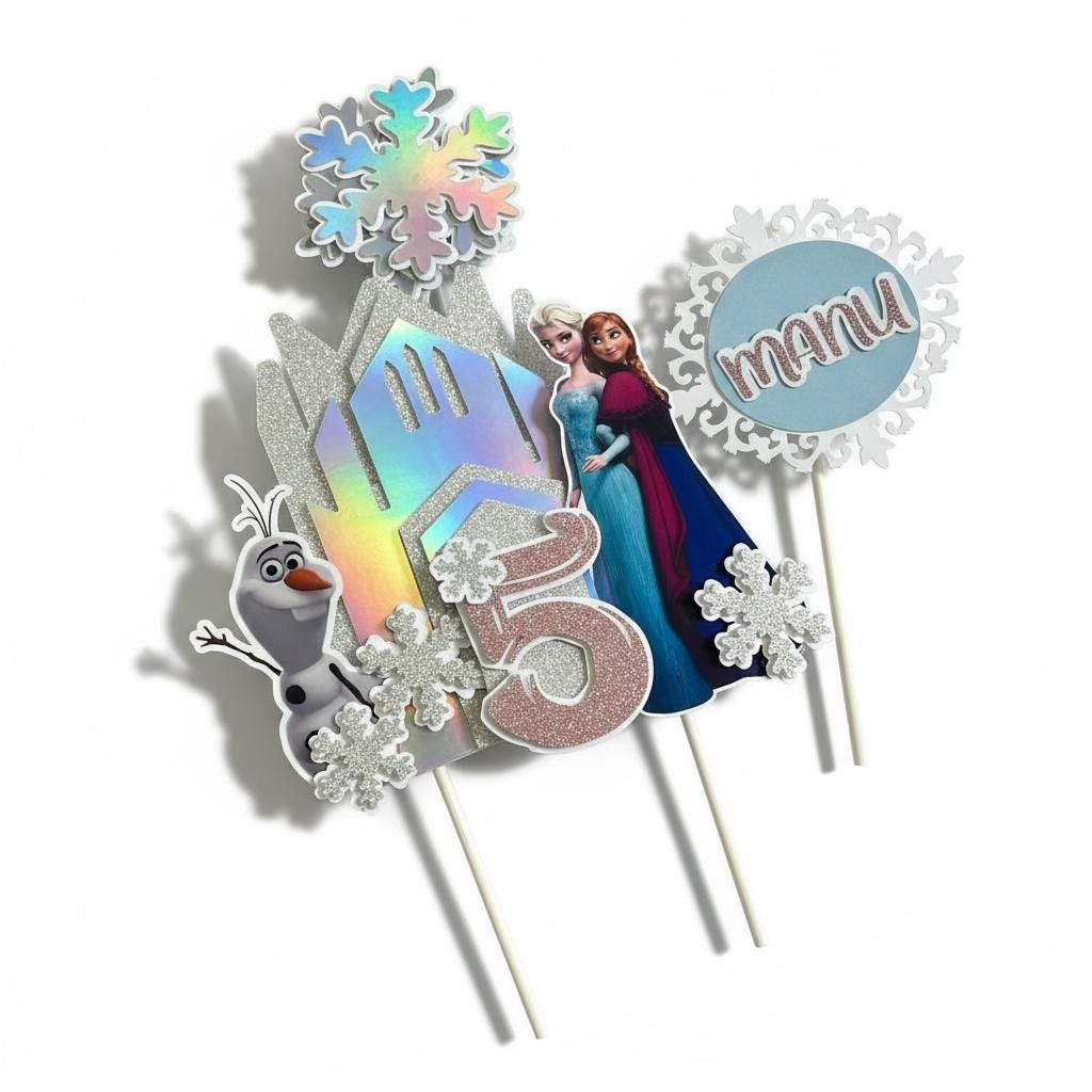Custom Frozen Cake Topper - Etsy
