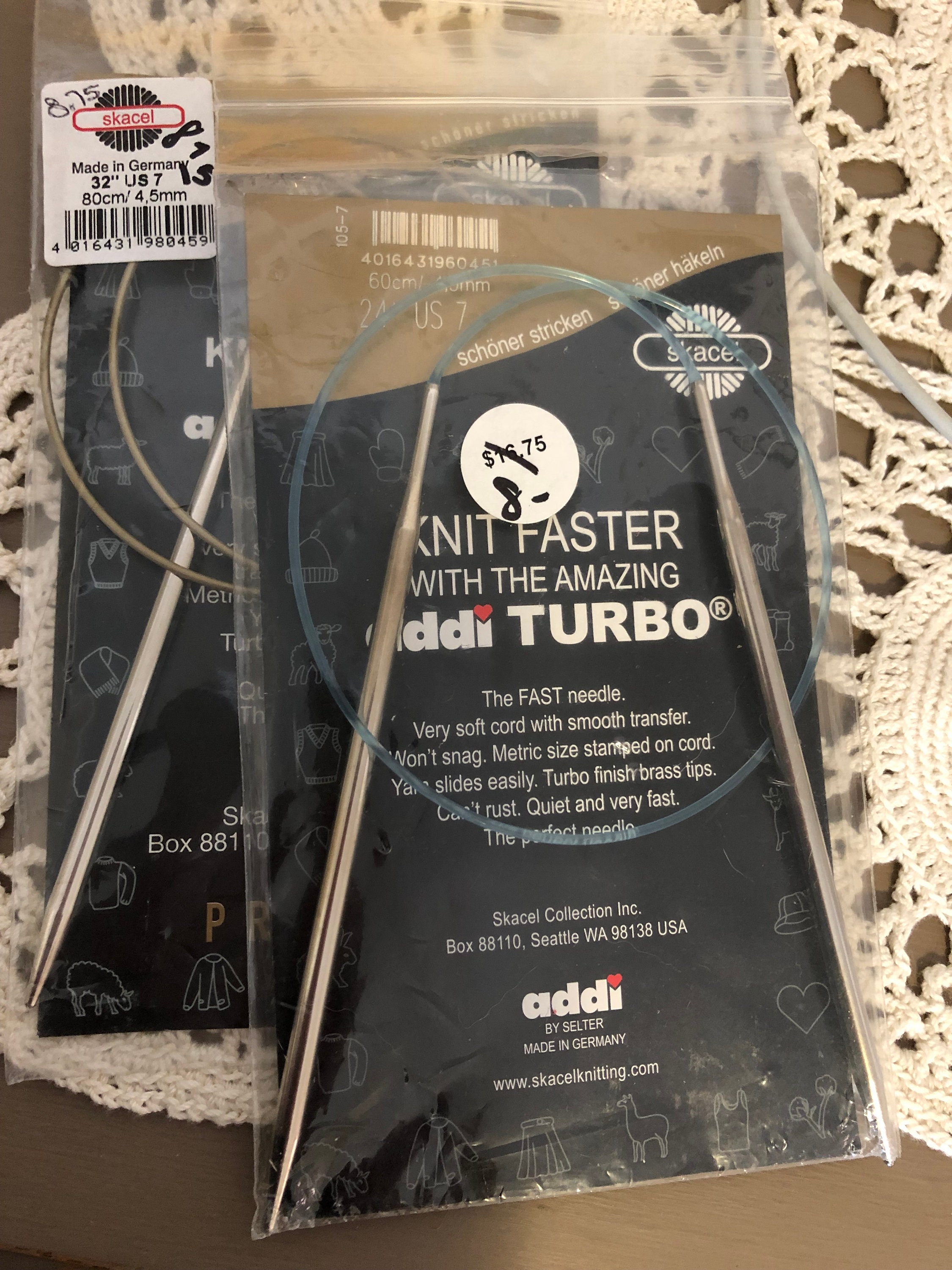 Addi TURBO Circular Skacel Knitting Needles, Size 8, Various Lengths - Etsy
