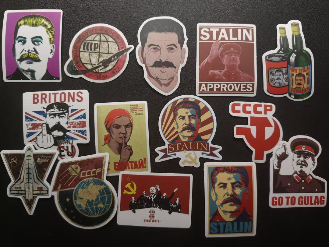 DIY Communist Propaganda Sticker Fun Communist Sticker Red Arts ...
