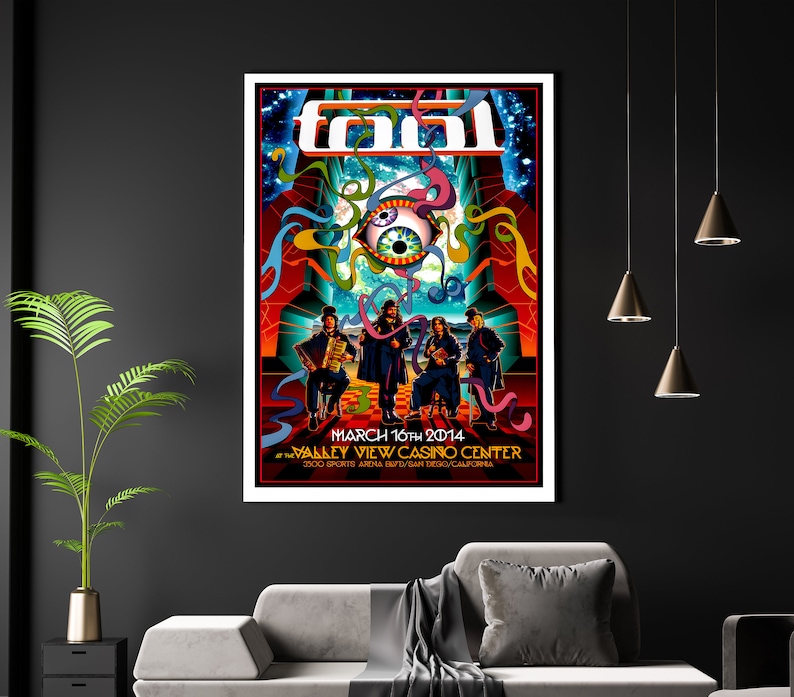 Tool San Diego Concert Poster Art Print - Vintage Rock, Custom ...