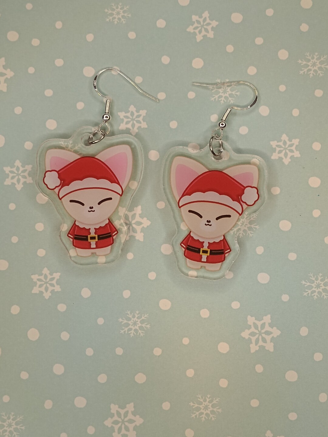 SKZOO, Foxiny ,k-pop, Acrylic, Christmas,dangle Earrings - Etsy