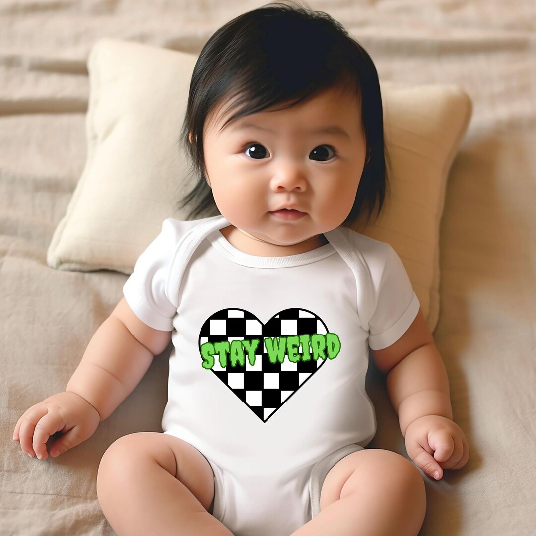 Goth Baby Outfit, Wicked Cute Gothic Spooky One Birthday Announcement ...