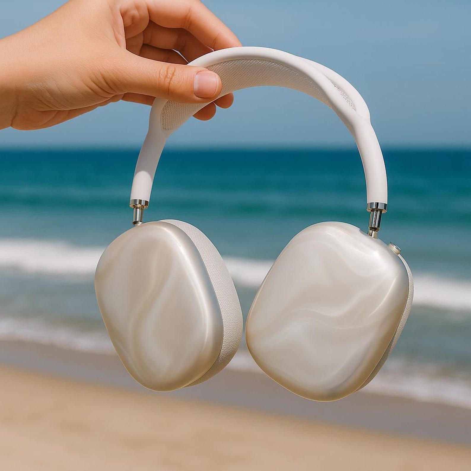 Mother of Pearl AirPod Max Case | Slim AirPod Max Cover Custom Chic ...