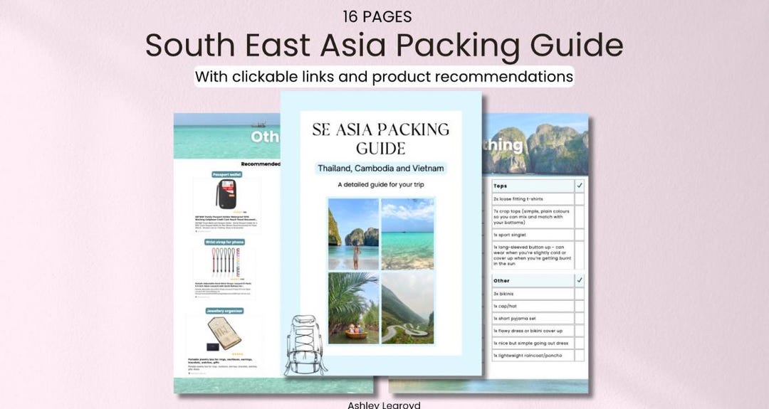 South-east Asia Packing Guide - Thailand, Vietnam, Cambodia. Packing ...