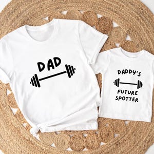 Daddy's Future Spotter Shirt, Matching Daddy and Baby Outfit, Custom ...