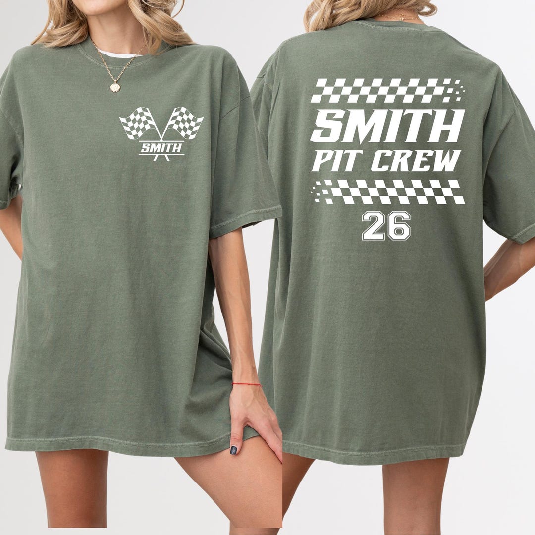 Comfort Colors® Custom Racing Shirt, Pit Crew Shirt, Race Cars Tee ...