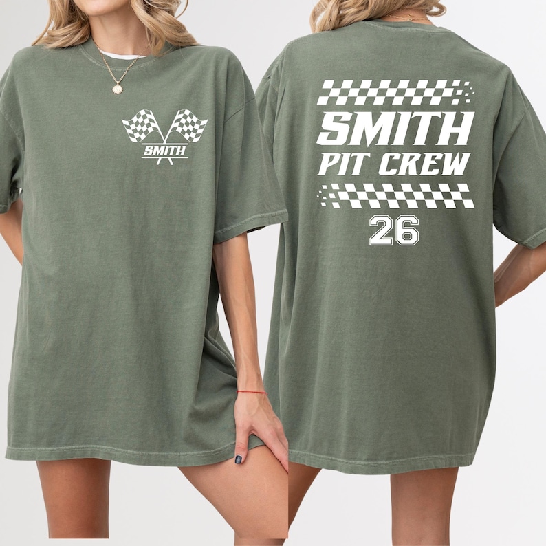 Comfort Colors® Custom Racing Shirt, Pit Crew Shirt, Race Cars Tee ...