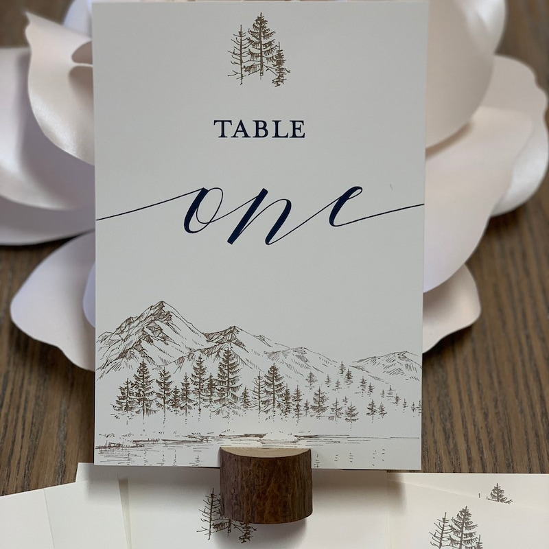 Mountain Table Numbers - Etsy