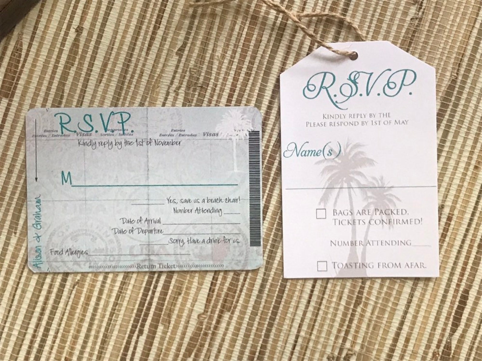 Dominican Republic Passport Invitation. Dominican Republic | Etsy