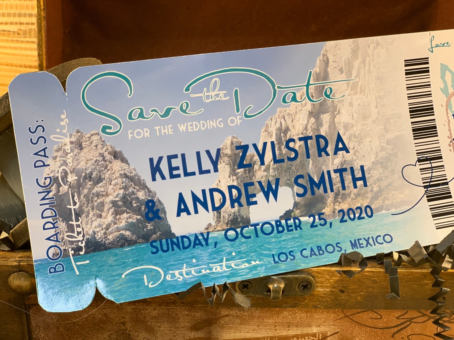 Cabo Boarding Pass Save the Date. Magnet Save the Date. Mexico - Etsy