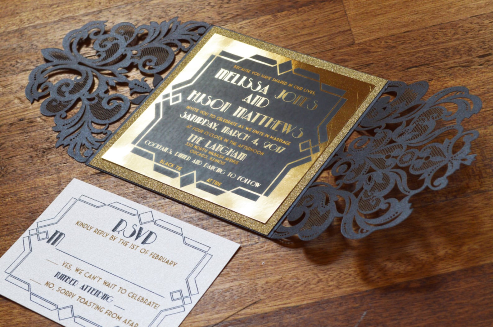 Great Gatsby Invitation. Gatsby Invitation. Gatsby Wedding - Etsy