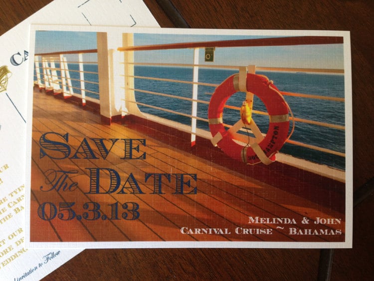 Postcard Save The Date Cruise ship design. Nautical Postcard | Etsy