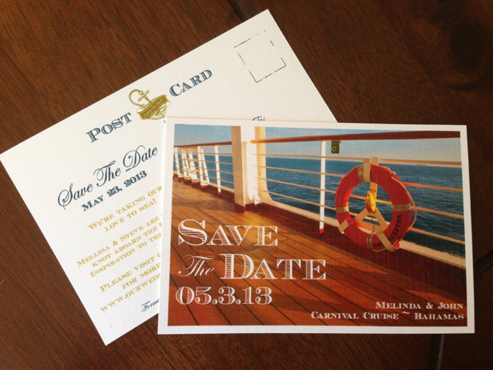 Postcard Save the Date Cruise Ship Design. Nautical Postcard Save the ...