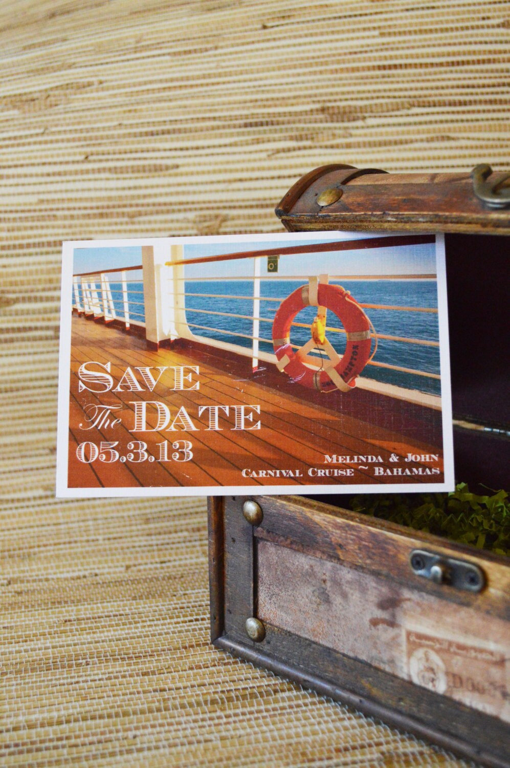 Postcard Save The Date Cruise ship design. Nautical Postcard | Etsy