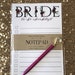 Bride-to-be Notepad. Bride Checklist. Gift for Bride to Be. Bridal ...