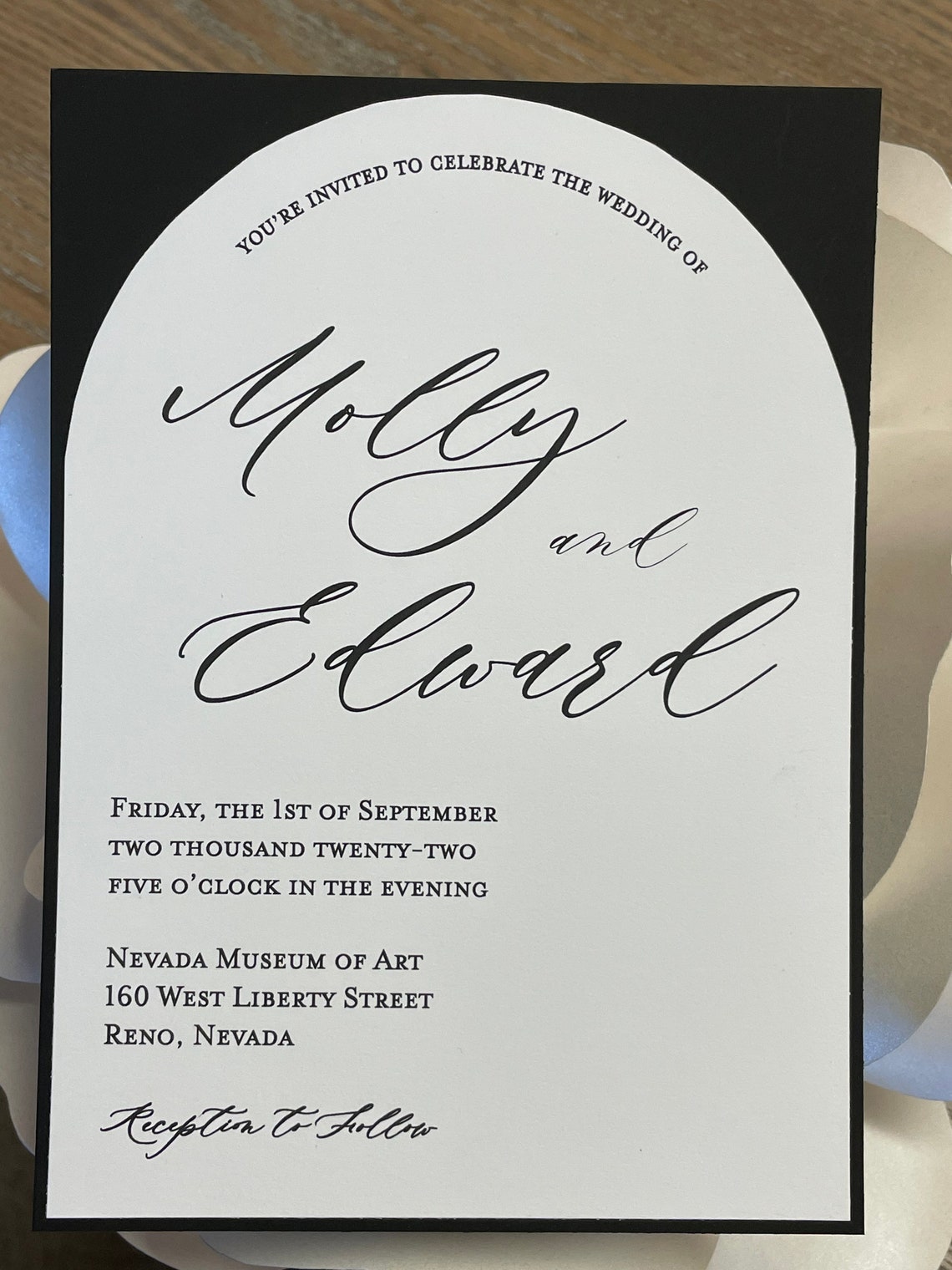 Modern Floral Arch Wedding Invitation. Arch Wedding | Etsy