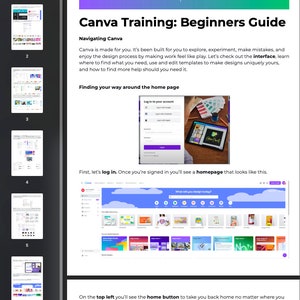 Canva Training Video Beginner's Guide & Step-by-step PDF Onboarding Courses Canva Canva Tutorial ...