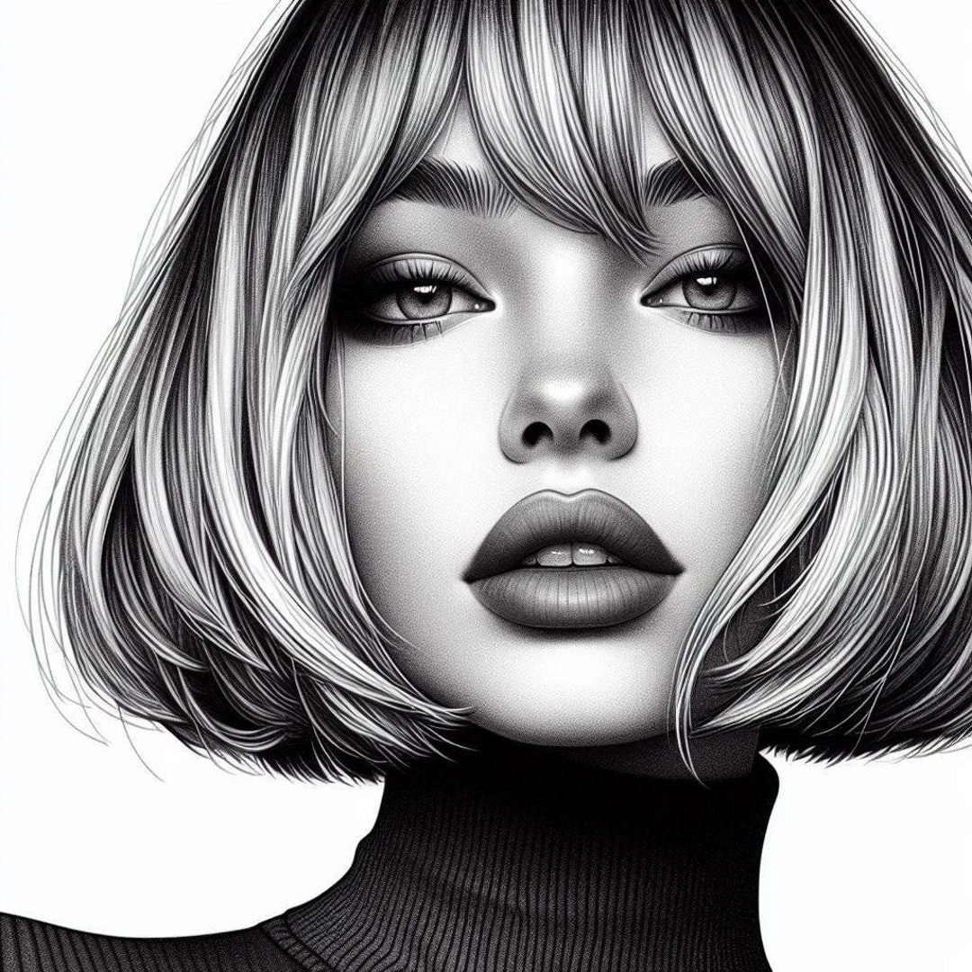 30 Digital Coloring Pages: Editorial Women, Early 2000s Style, Fashion ...