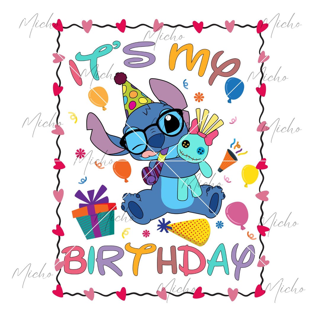 Lilo and Stitch Birthday, Friends,gift for Her, Lily and Stitch Love ...
